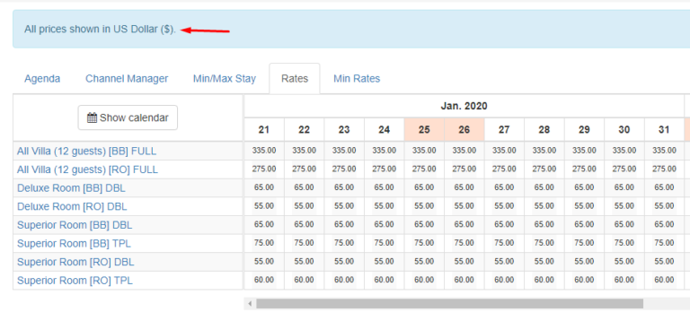 Managing hotel rates | Effective Tours Knowledge Base